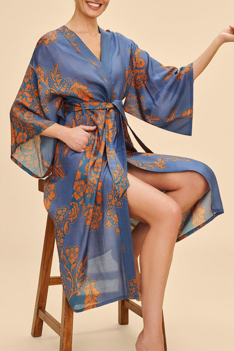 Powder Design Kimono Gown Denim Tapestry – Chalet