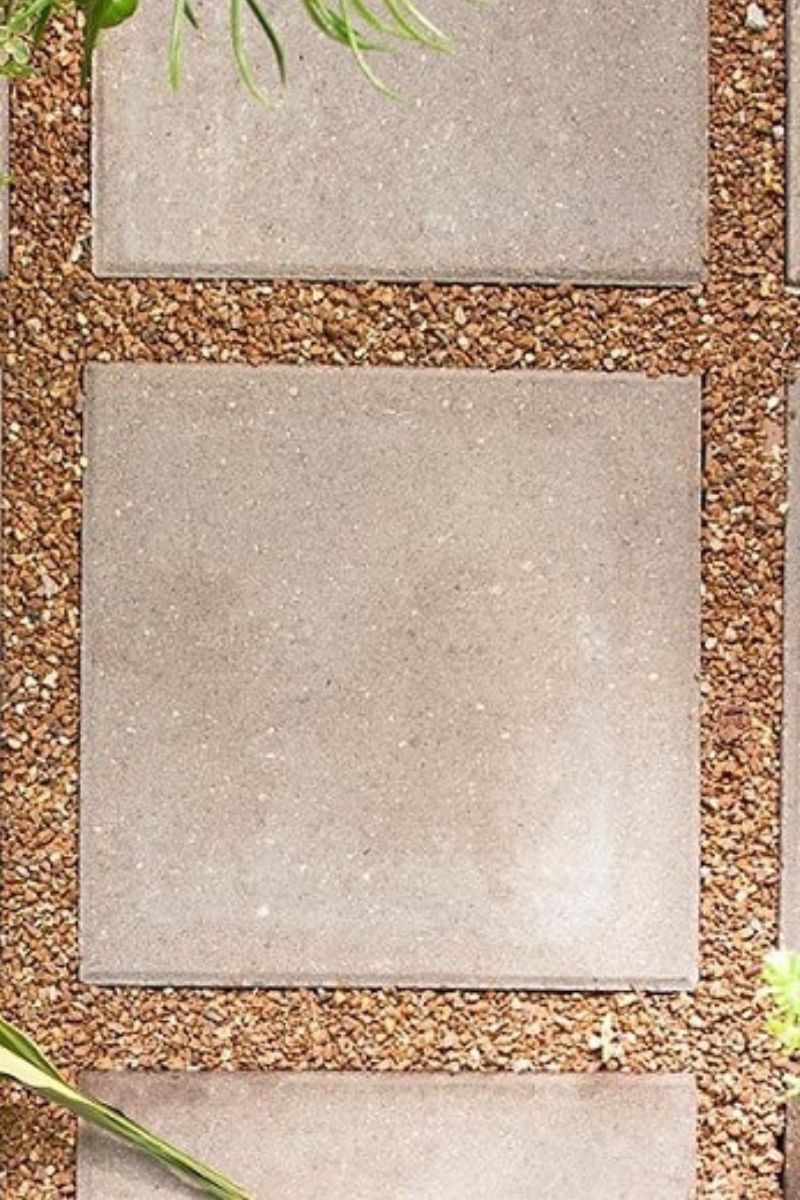 Natural Solid Block Patio Square 18" Grey – Chalet