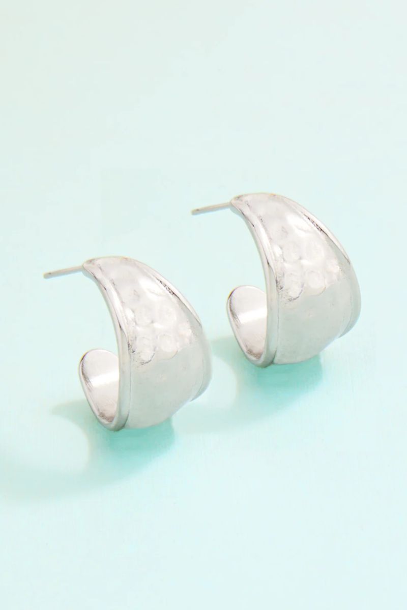 Spartina Splash Collection Hawser Hoop Earrings Silver – Chalet